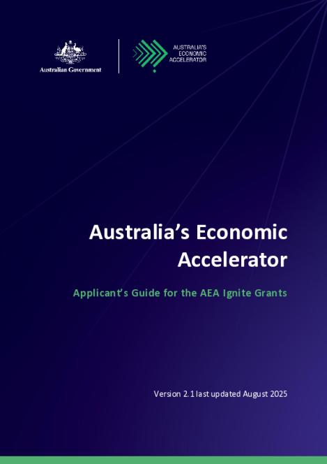 AEA Ignite - Program Administrative Guidelines 2025 - Australia's ...